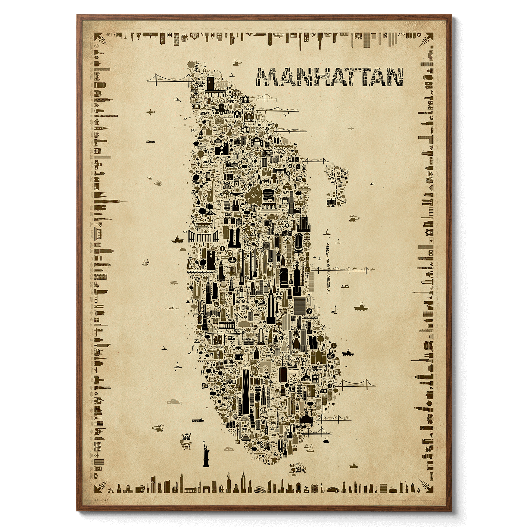 Alfalfa New York | Hand-Drawn City Map Posters & Wall Art